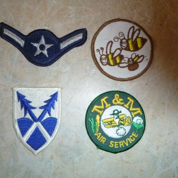 Vintage | Accessories | 4 Vintage Aviator Military Patches From Sunny ...